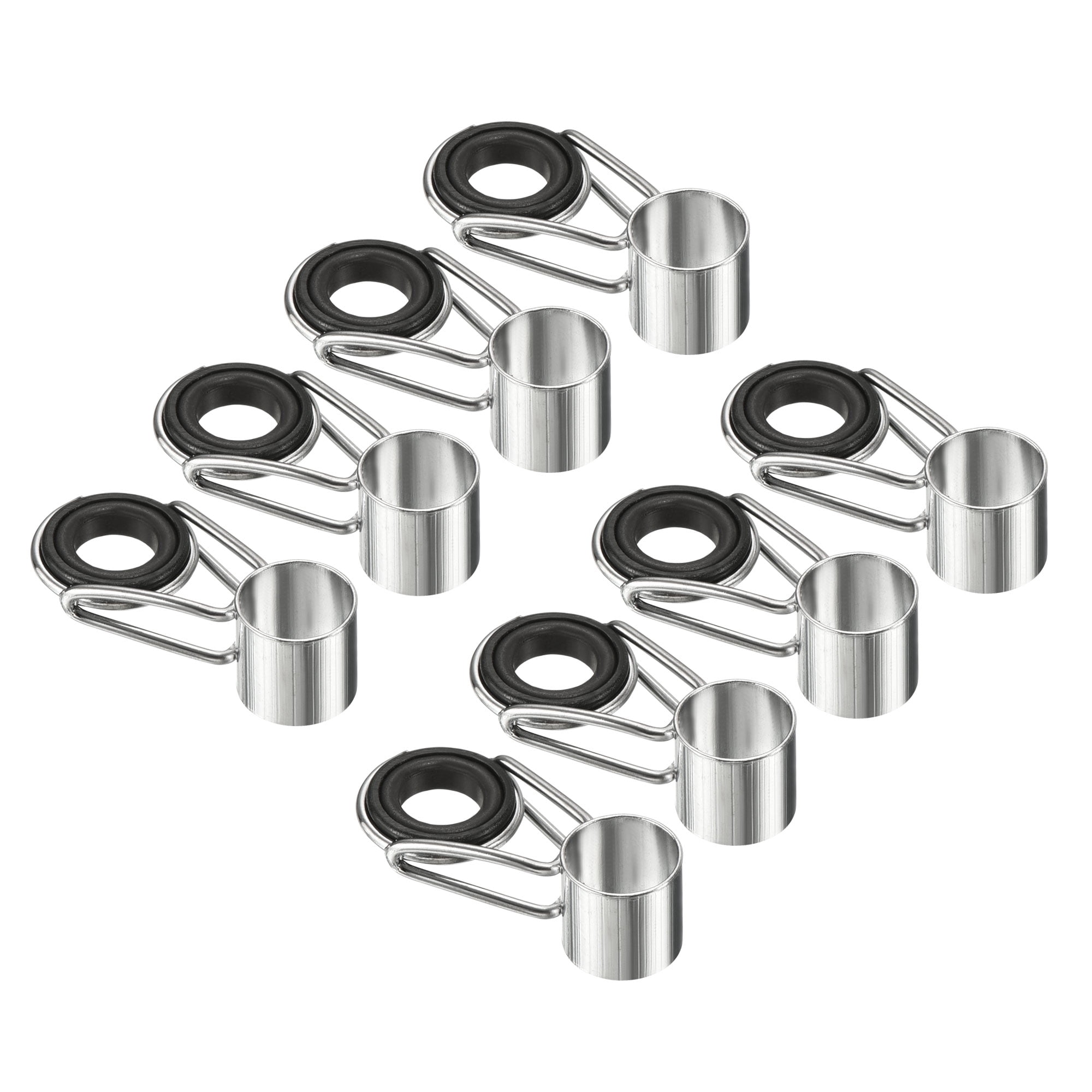 9mm Tube Dia Iron Fishing Rod Guide Repair Kit Line Ring Replacement, 8 ...