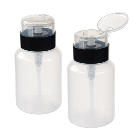 9oz/250ml Nail Polish Remover Bottle, Push Down Pump Alcohol Dispenser ...