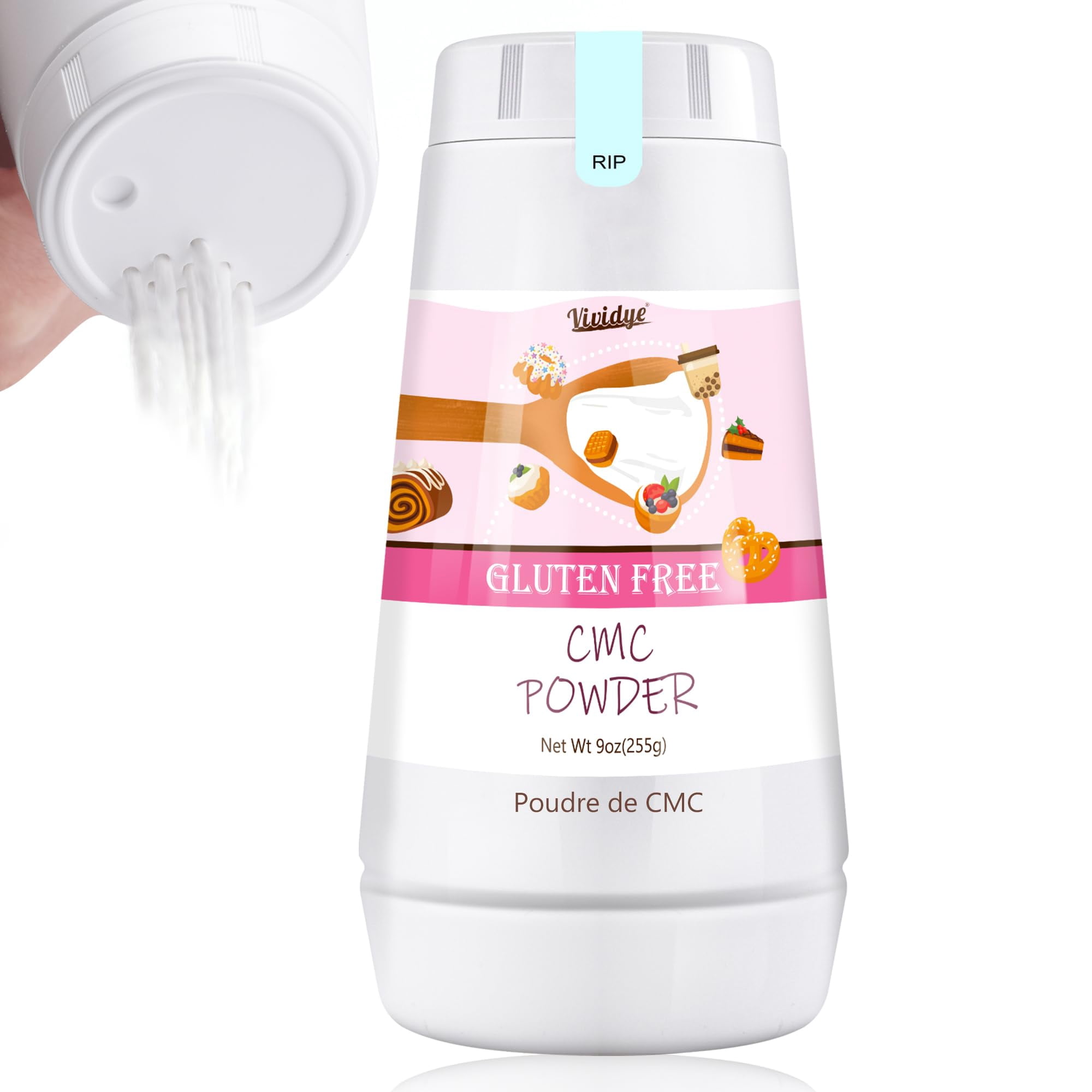 9oz CMC Powder, 100% VTF5 Pure Food Grade CMC Powder, Tylose Powder for ...