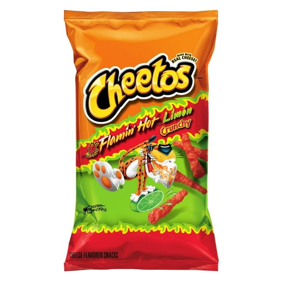 Cheeto's Flamin Hot Limon Crunchy, 9oz, Pack of 4 - Walmart.com
