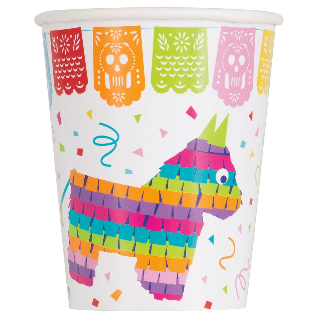 9oz Mexican Fiesta Paper Cups, 8ct - Walmart.com