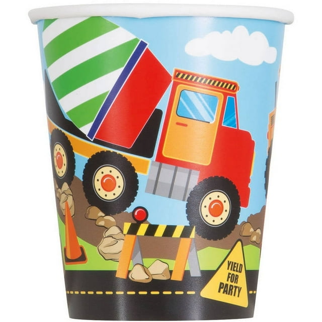 9oz Paper Construction Party Cups, 8ct - Walmart.com