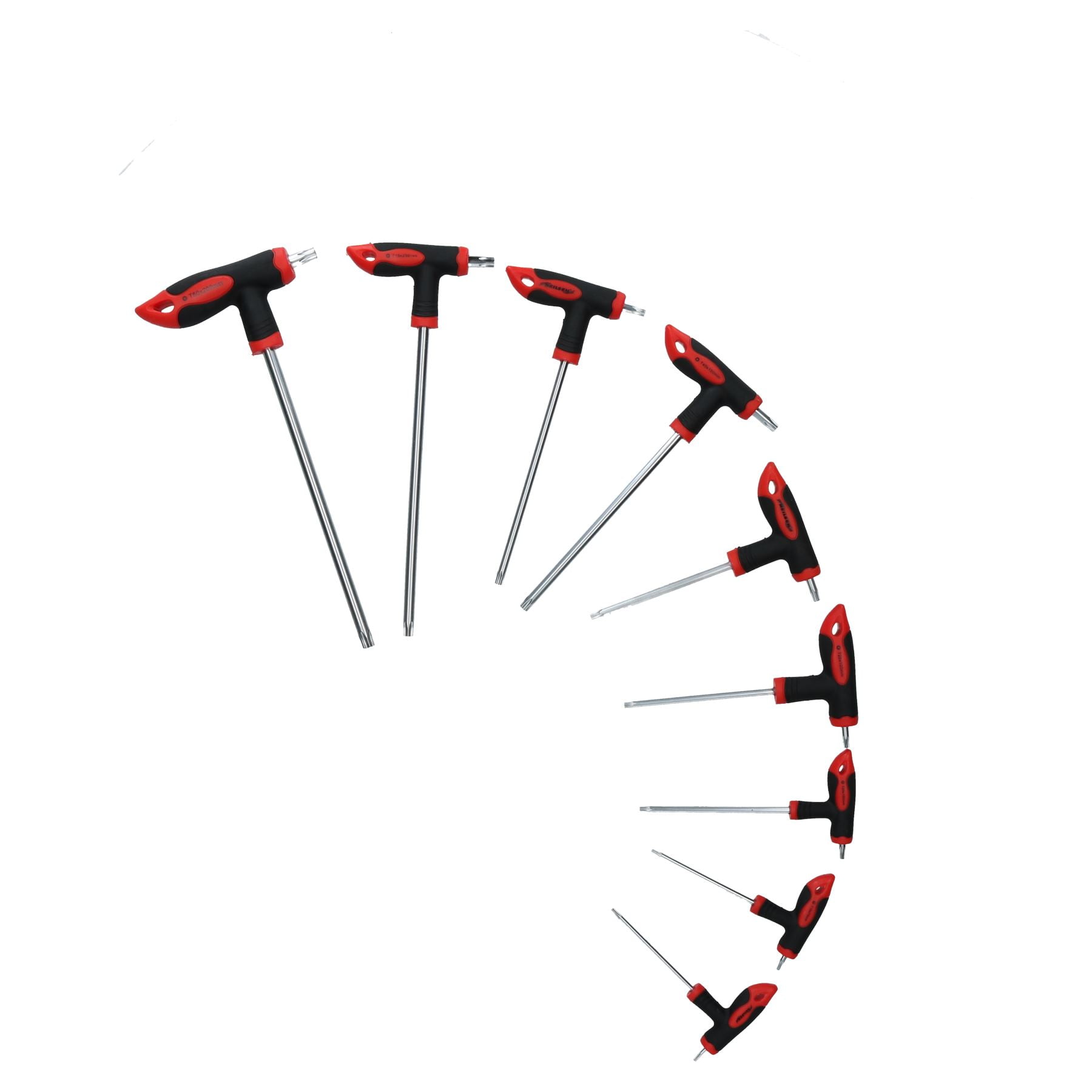 9pc Torx Star Tamperproof Security Key T Bar Handle Set T10 - T50 High ...