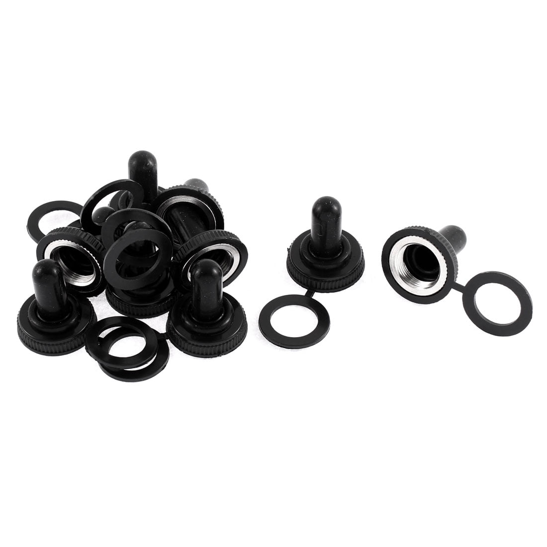 9pcs 12mm Thread Toggle Switch Waterproof Rubber Cover Boot Cap ...