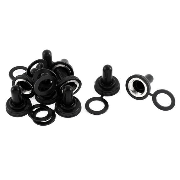 9pcs 12mm Thread Toggle Switch Waterproof Rubber Cover Boot Cap ...