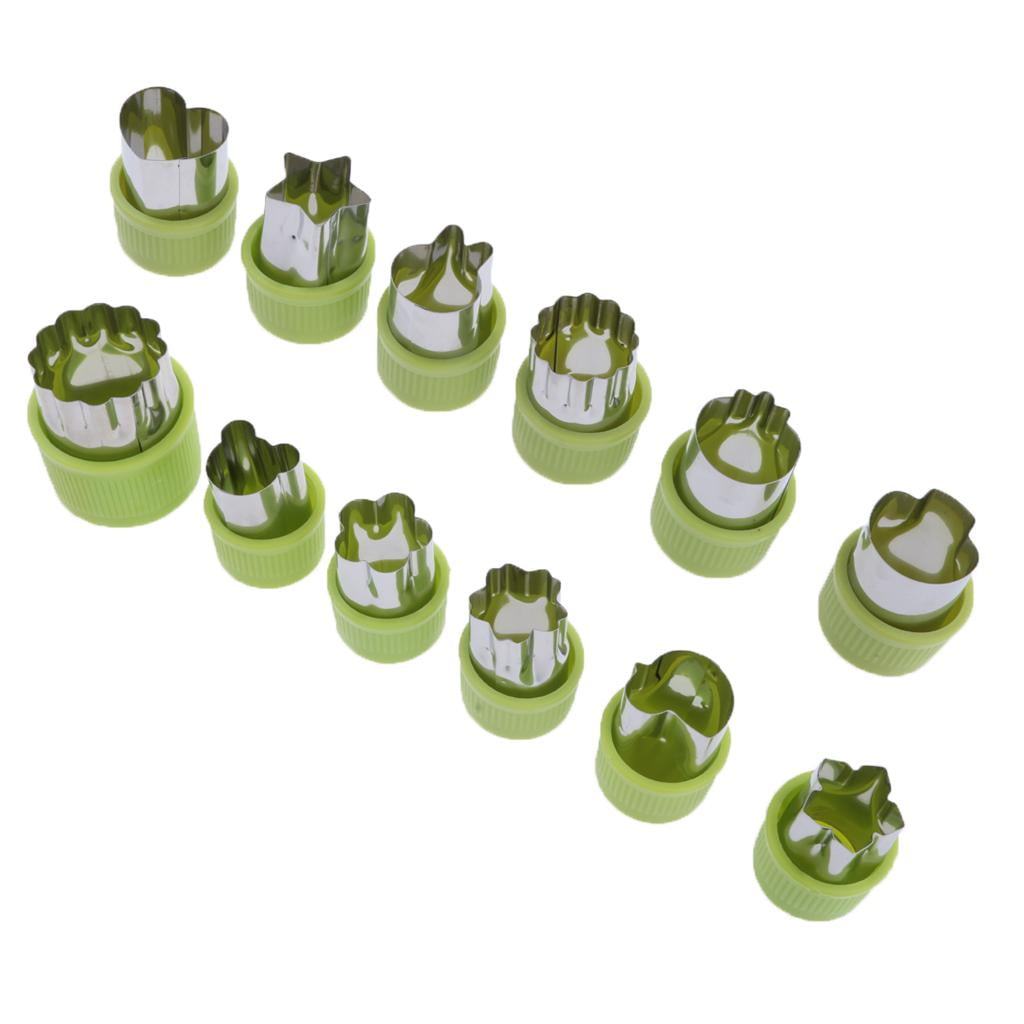 9pcs/12pcs Fruit Shape Cutter - Vegetable - Slicer Set - Kitchen DIY ...