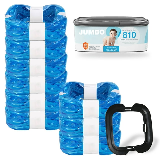 9pcs 26FT Compatible with Diaper Genie Pails jumbo Diaper Pail Refills ...