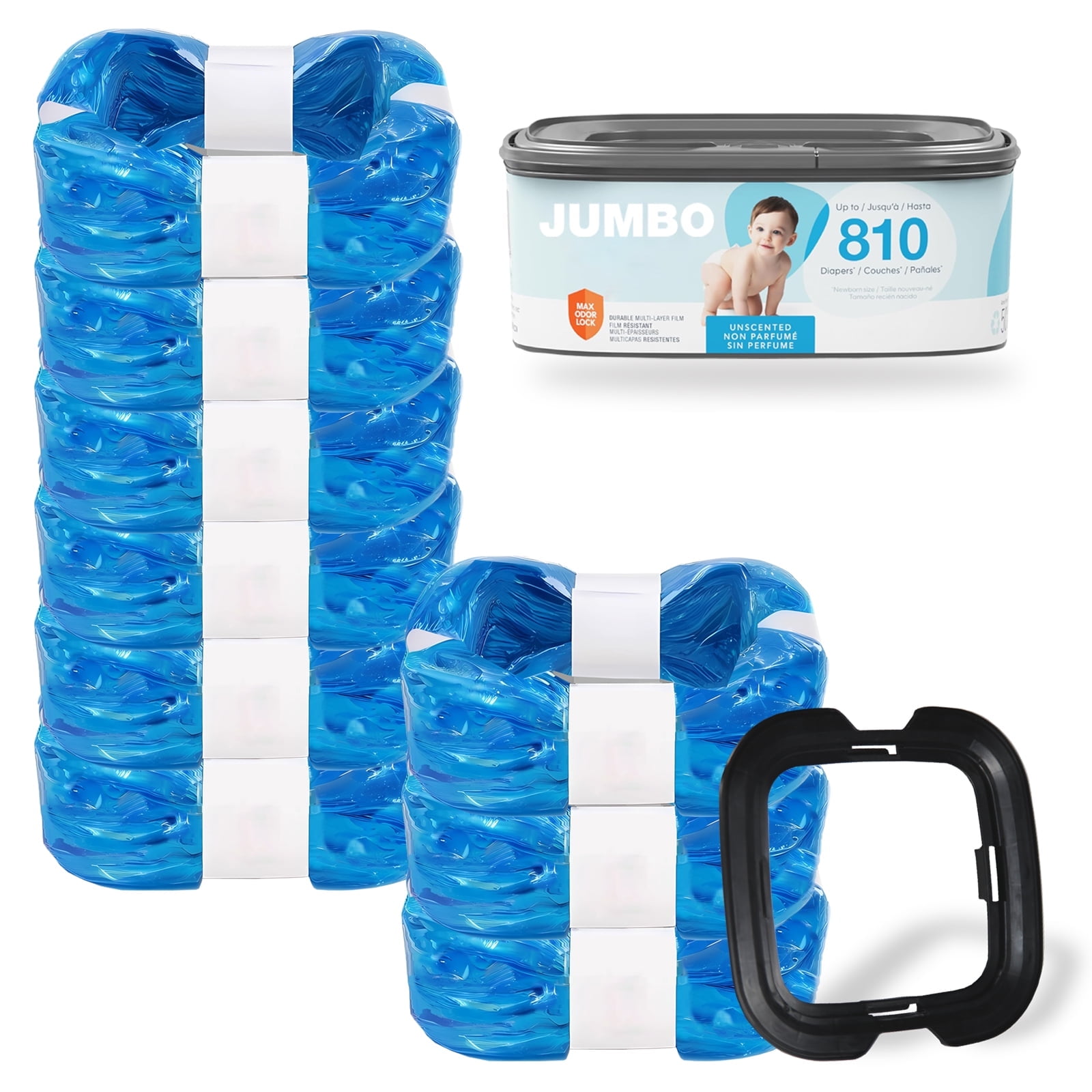 9pcs 26FT Compatible with Diaper Genie Pails jumbo Diaper Pail Refills ...