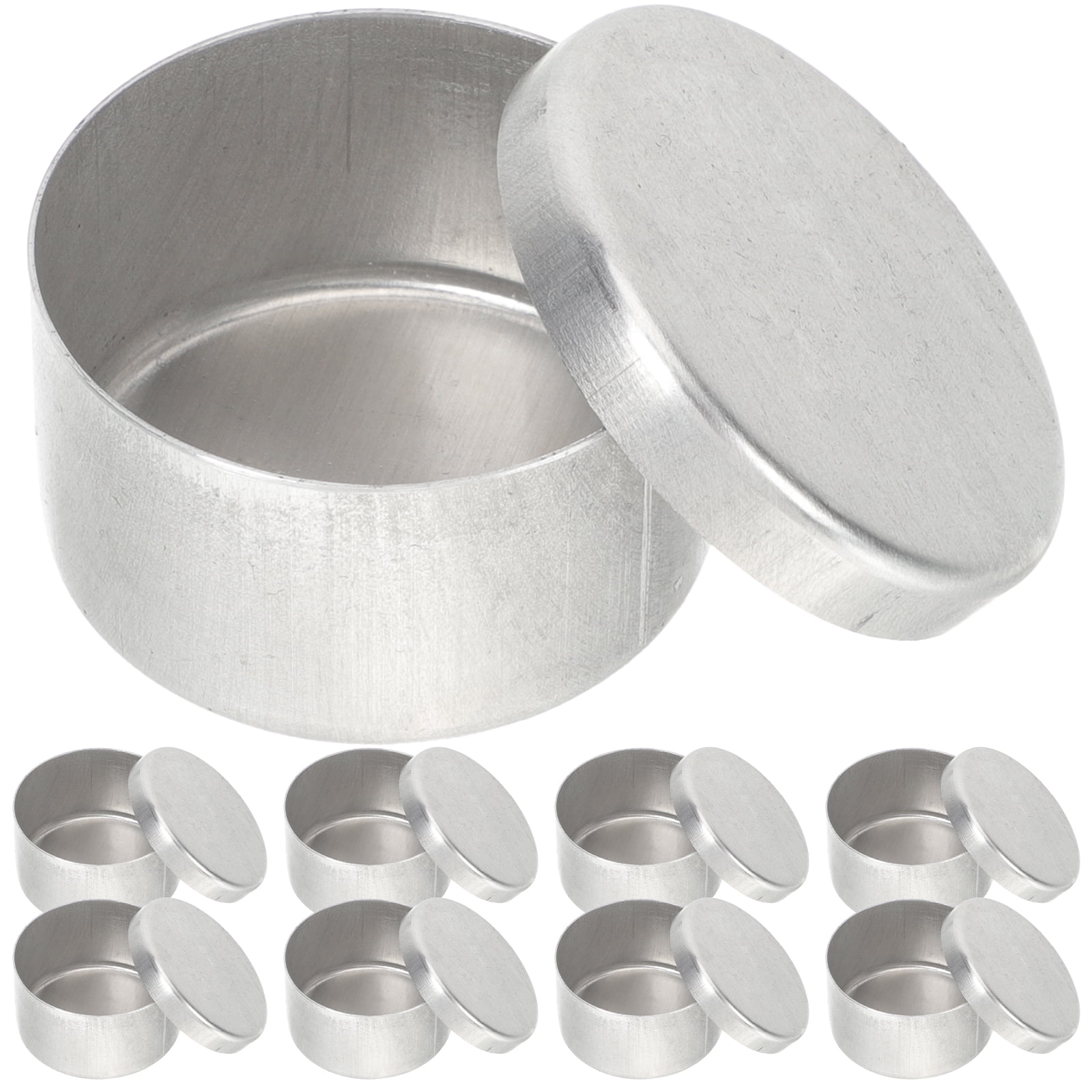 9pcs Aluminum Weighing Boxes Sampling Weighing Jars Labs Soil Weighing ...