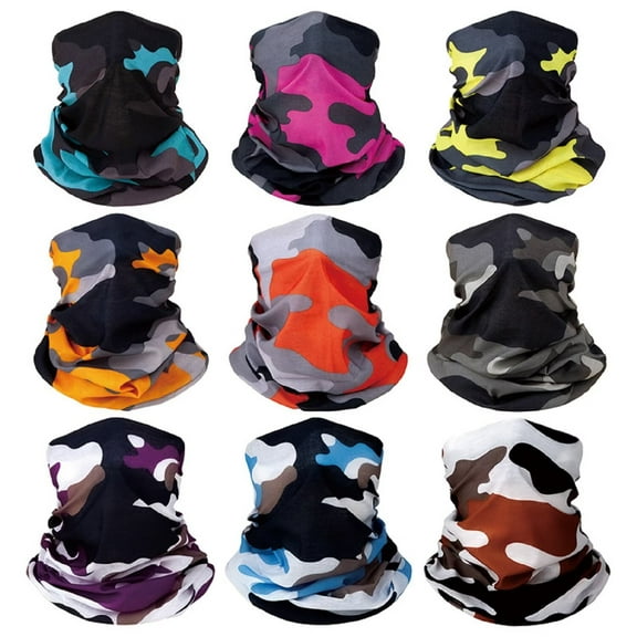 4 Pack Neck Gaiter, Cooling Breathable Face Mask UV Protection Scarf ...