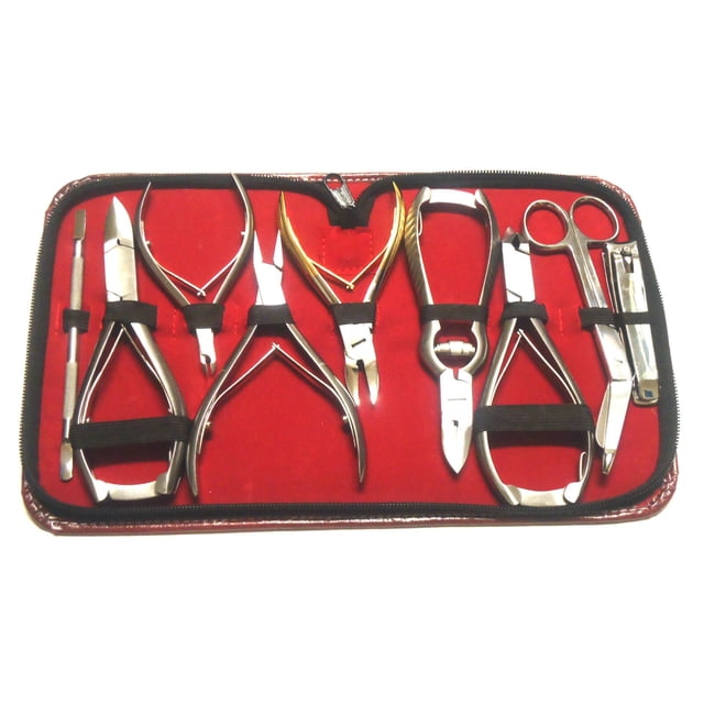 9pcs Complete Podiatrist Heavy Duty Clippers and Cutters Variety Tools ...