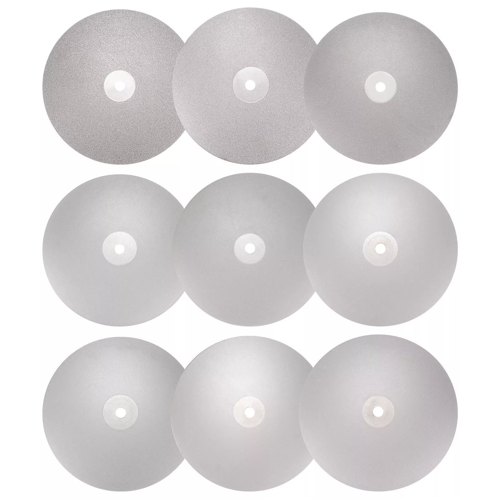 9pcs Diamond Flat Lap Disc 6" x 1/2" Arbor 120-3000 Grit Abrasive Wheel ...