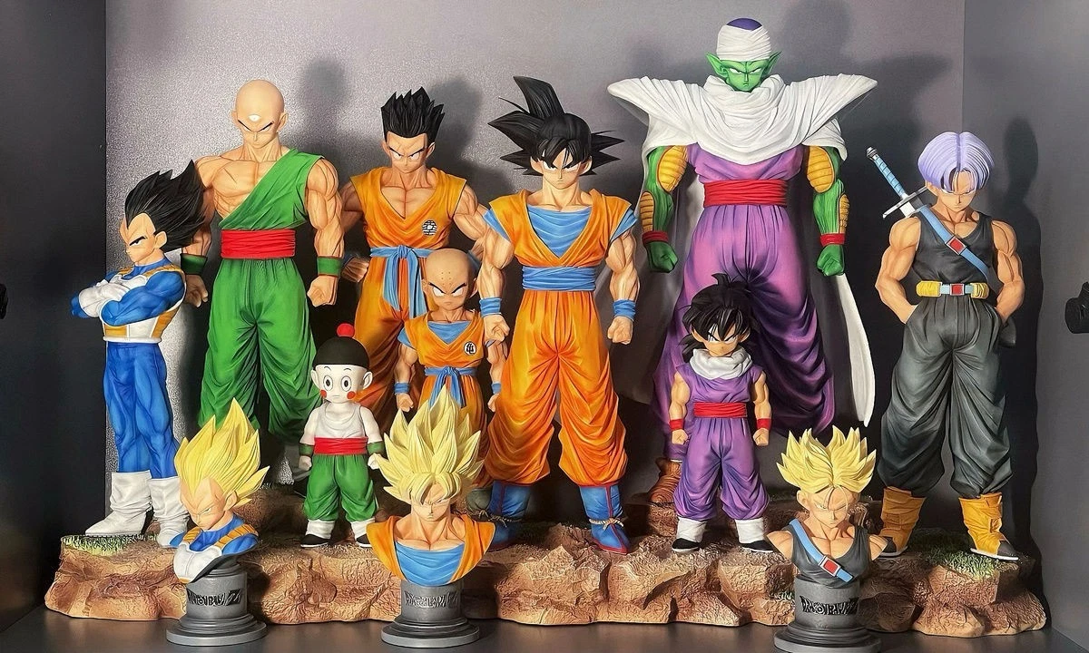 9pcs Dragon Ball Z Anime Action Figures Set – Gohan, Krillin & Trunks ...