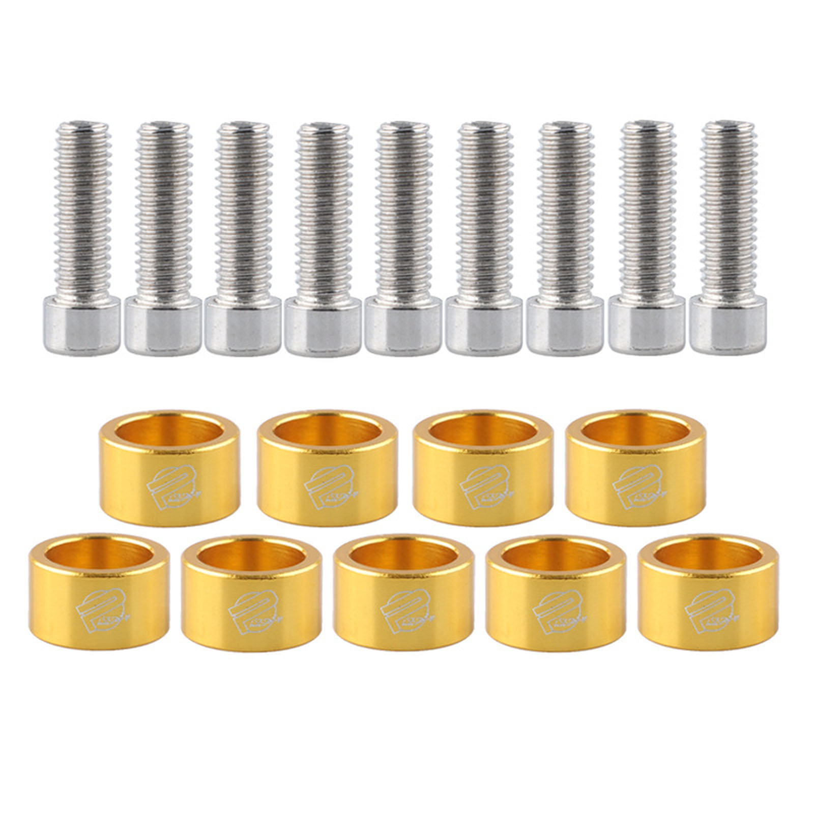 9pcs Exhaust Header Manifold Bolts with Cup Washers Engine Racings ...