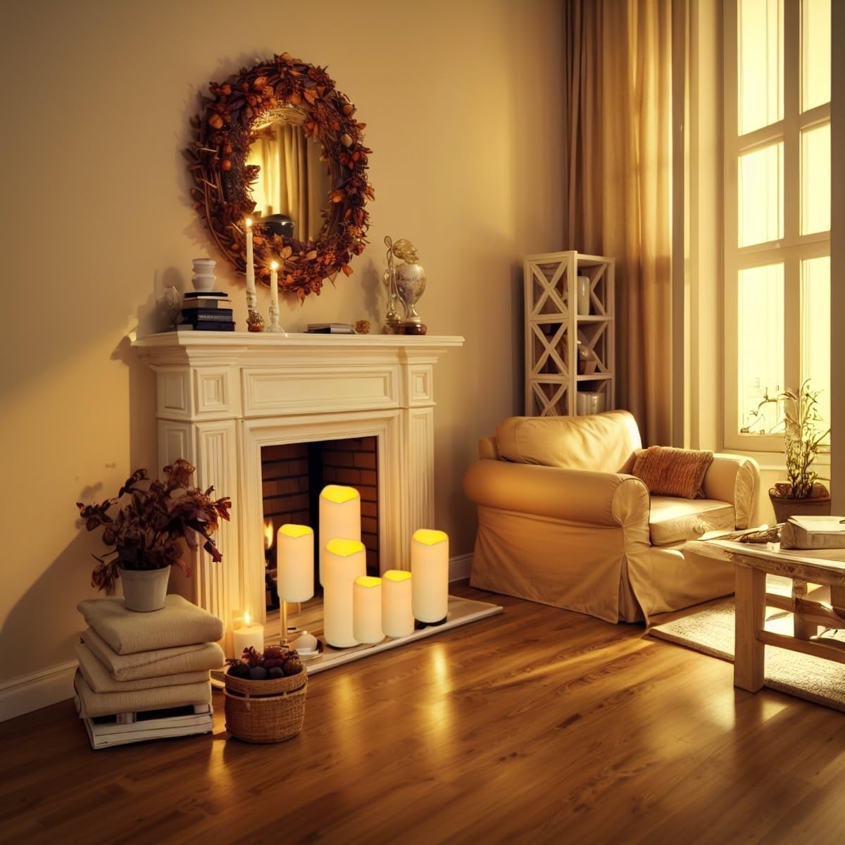 9pcs Flameless Flicking LED Candles with Remote, Battery Operated ...