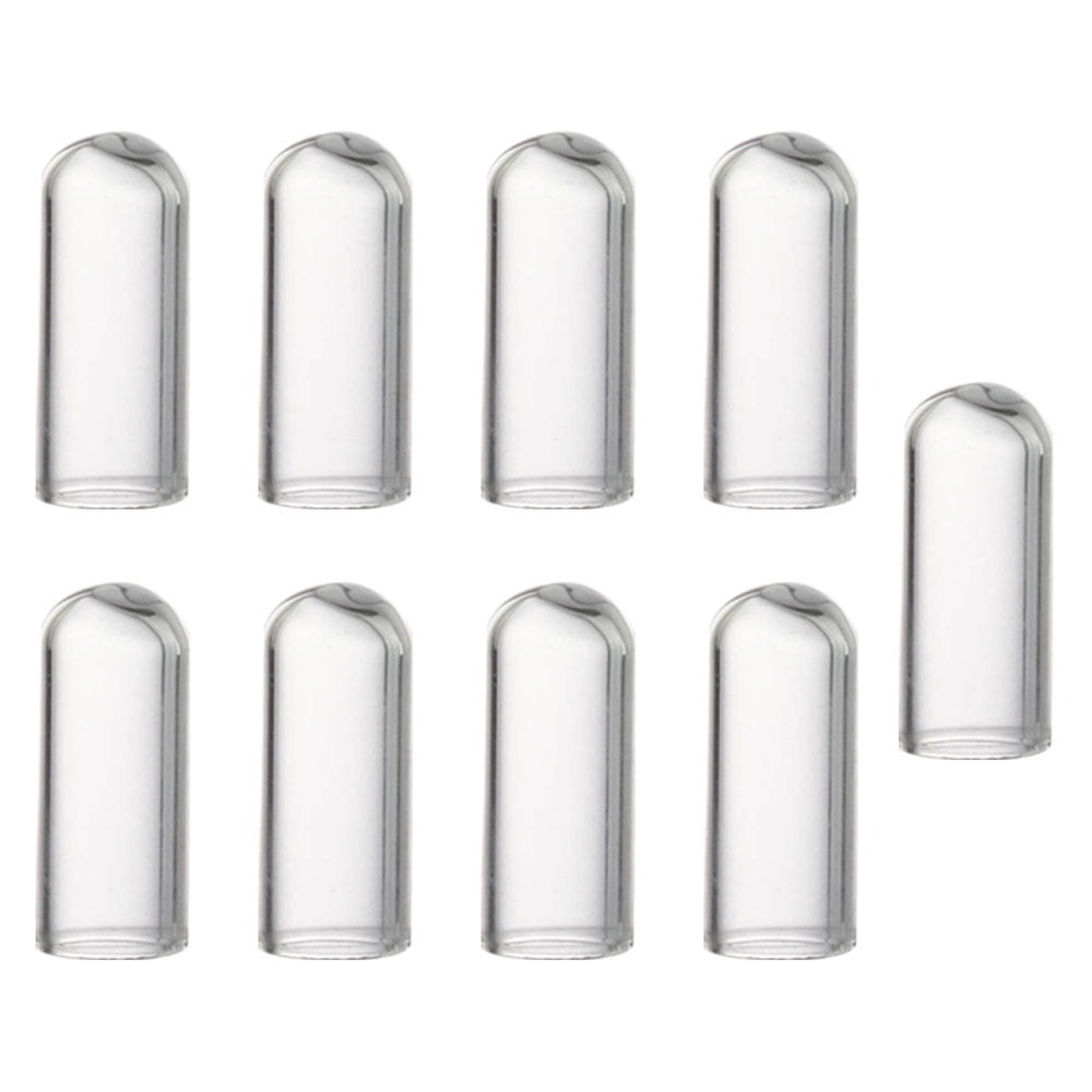 9pcs Glass Straw Tips Cover Reusable Drinking Straw Tips Cap Dust-Proof ...