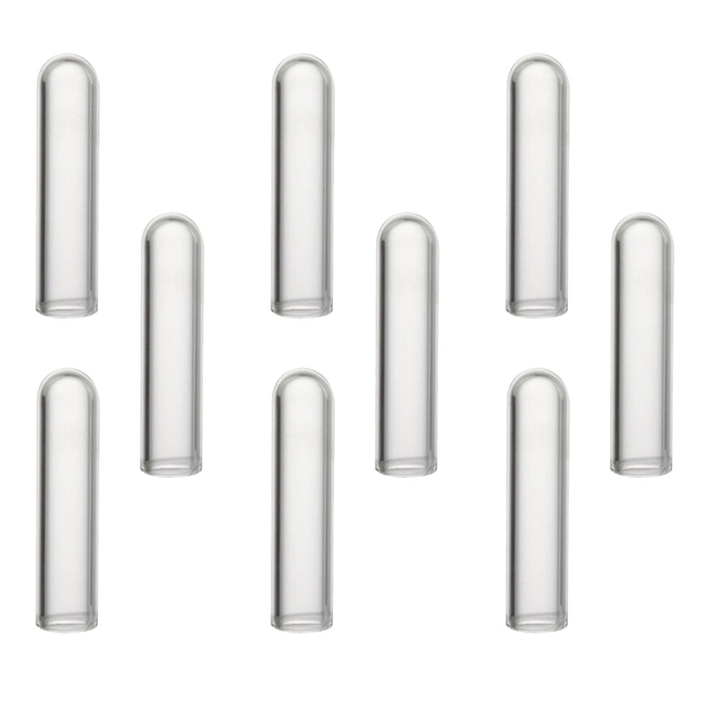 9pcs Glass Straw Tips Cover Reusable Drinking Straw Tips Cap Dust-Proof ...