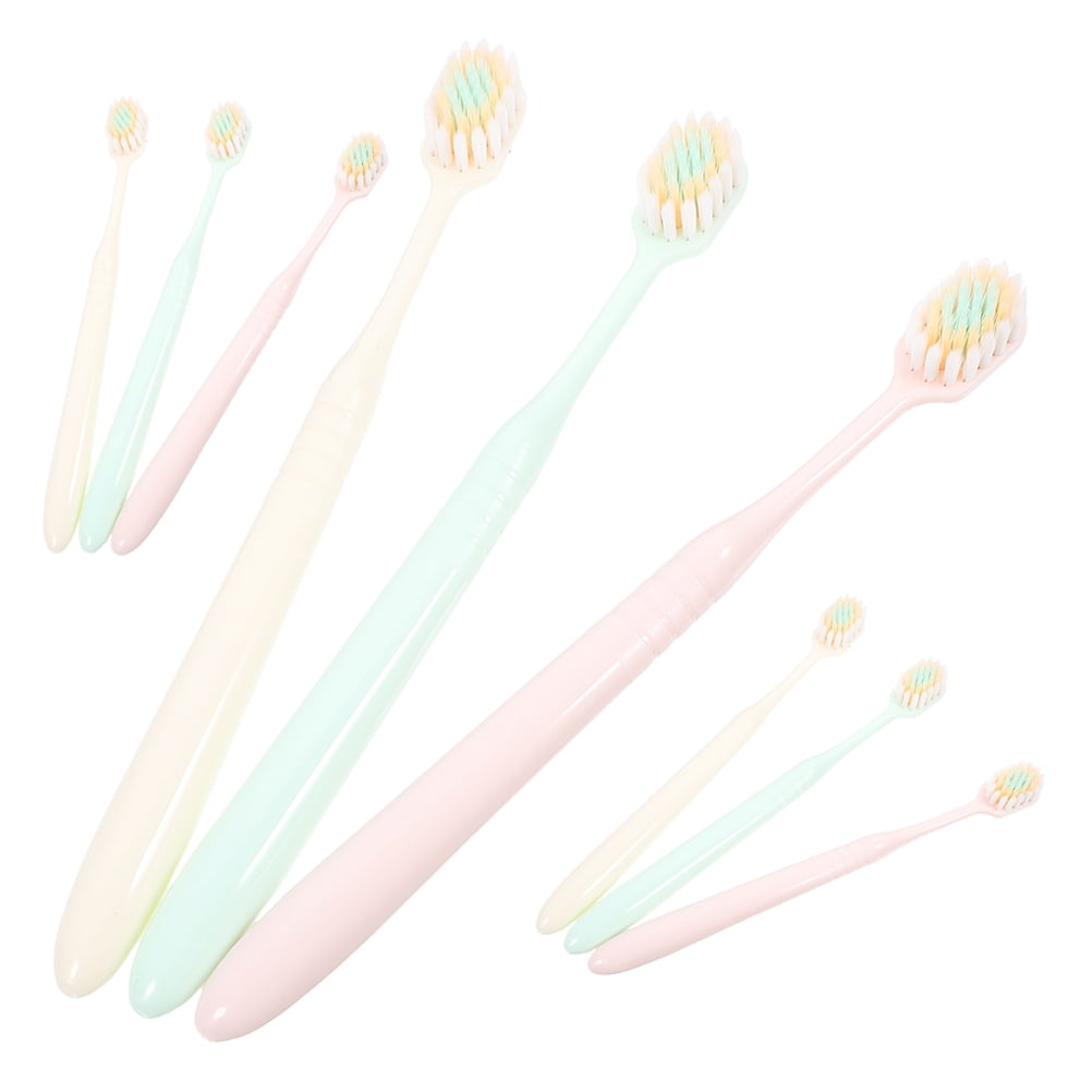 9pcs Home Toothbrushes Soft Toothbrushes Manual Toothbrush Wide Brush ...