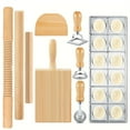 9pcs Italian Pasta Maker Kit with Wood - Manual Homemade Pasta Machine ...