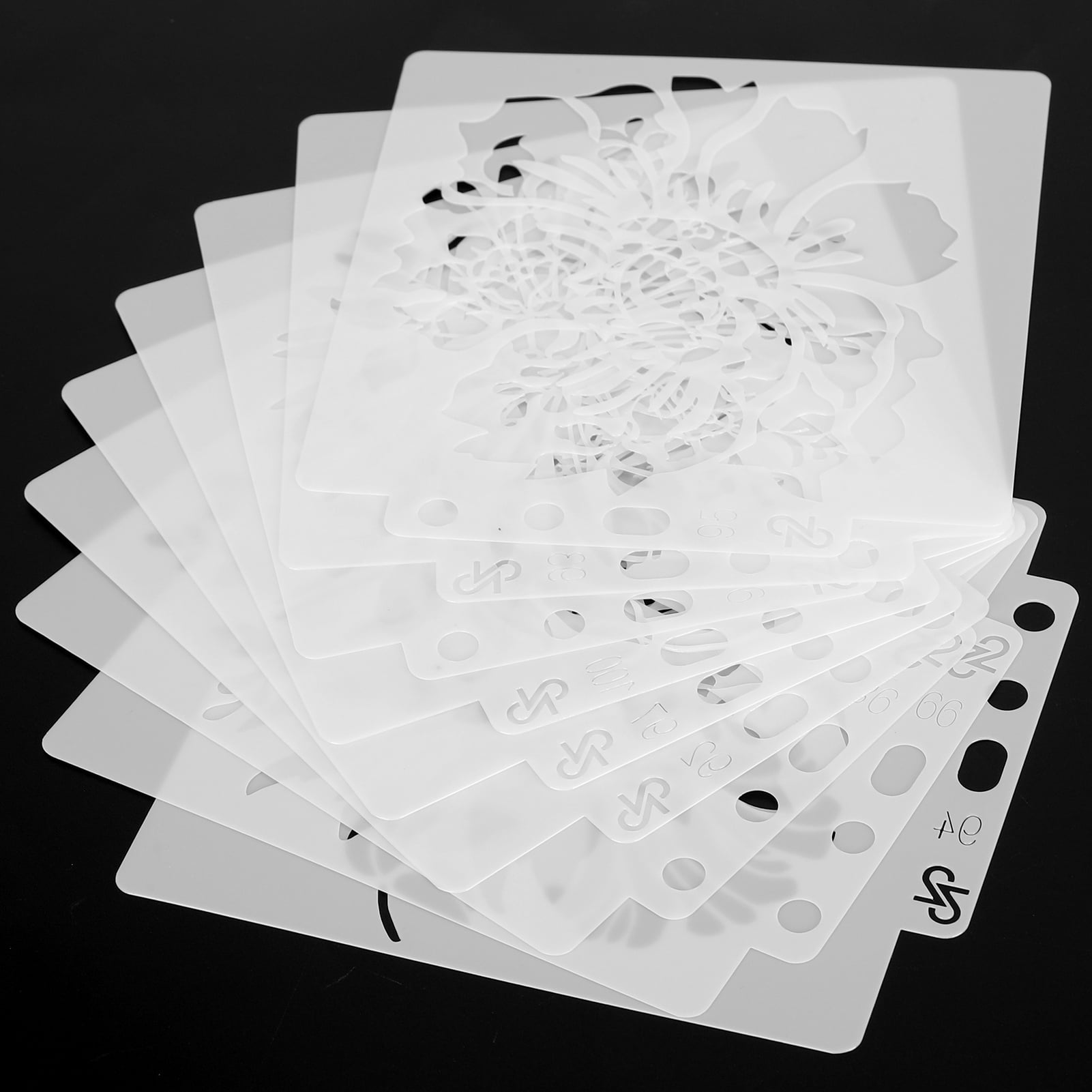 9pcs Mandala template painting drawing template art craft supplies ...