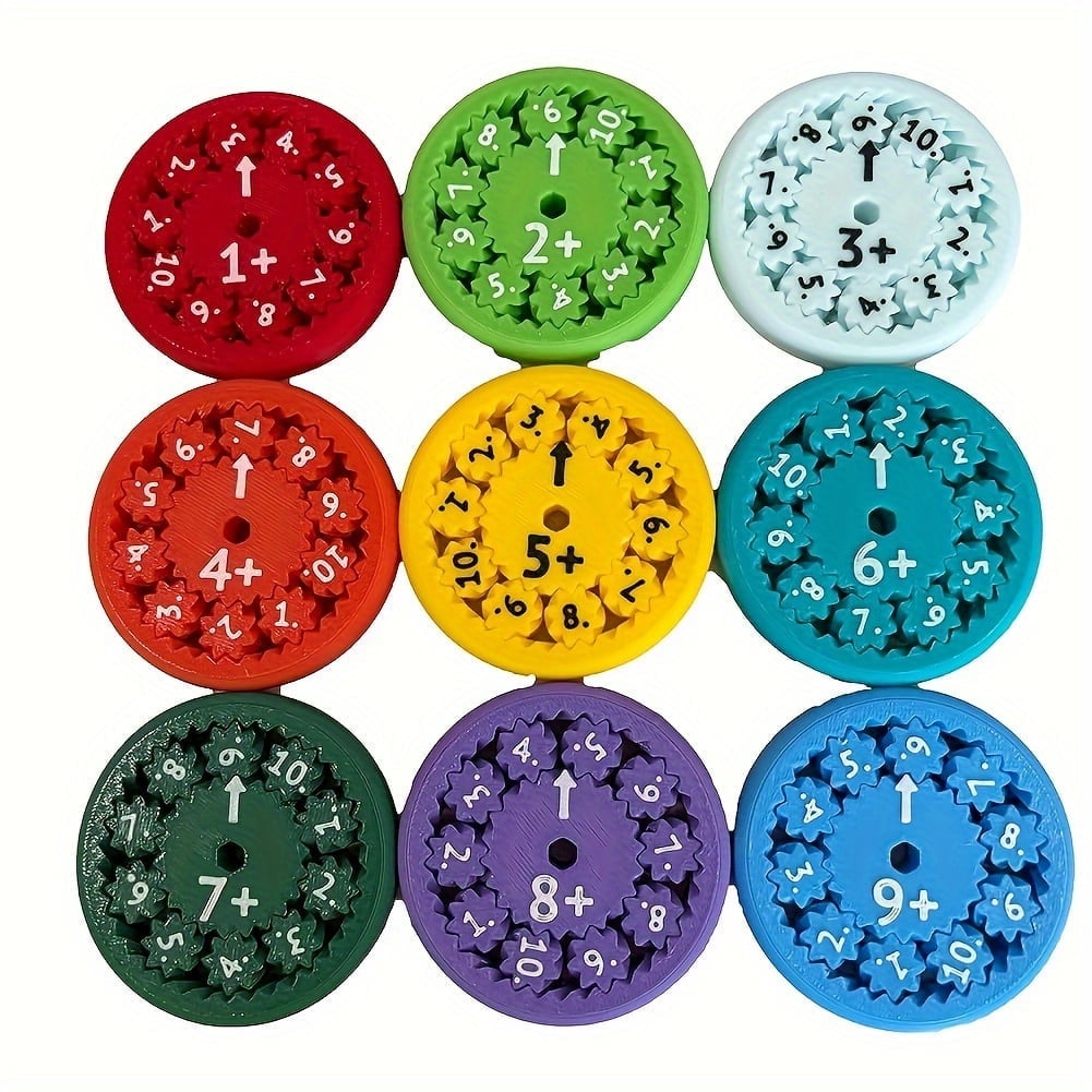 9pcs Math Fidget Spinners,Educational Math Fact Fidget Spinners - Learn ...