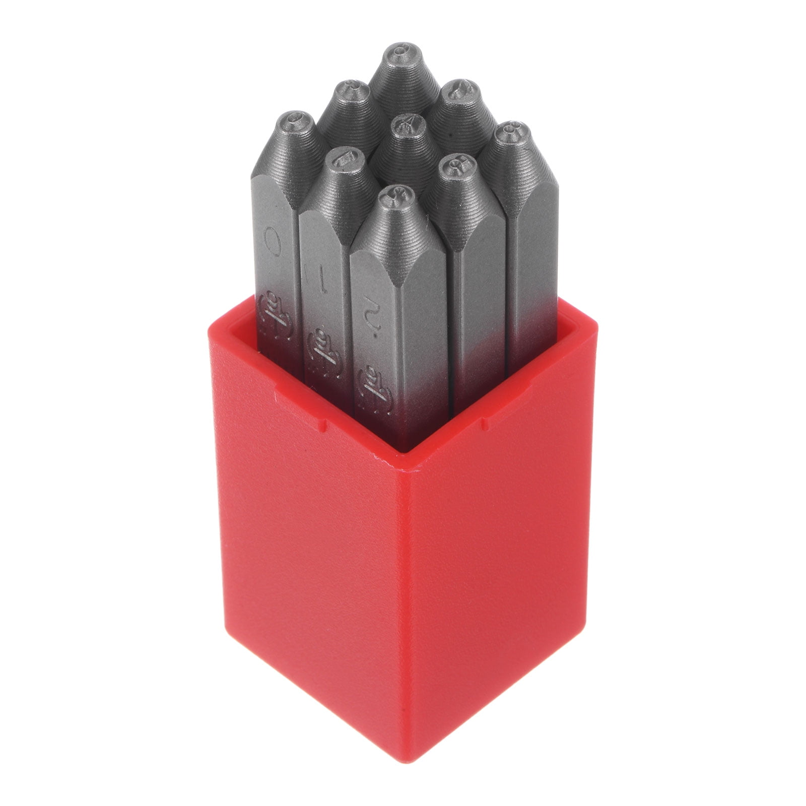 9pcs Metal Number Stamp 1.5mm Steel for Metal Plastic Wood Leather ...