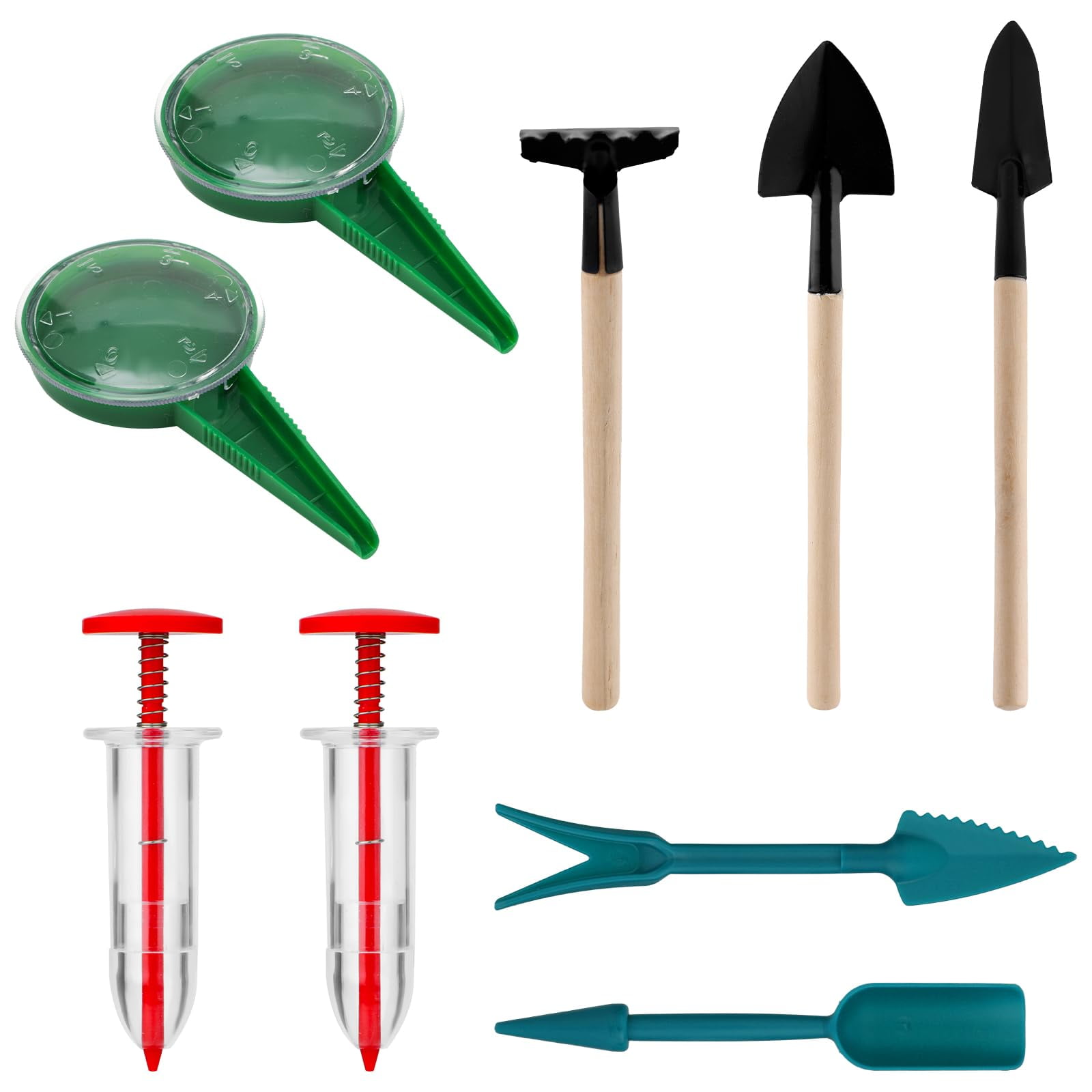 9pcs Mini Sowing TWE5 Seed Dispenser, Small Seed Spreader Drill Sower ...