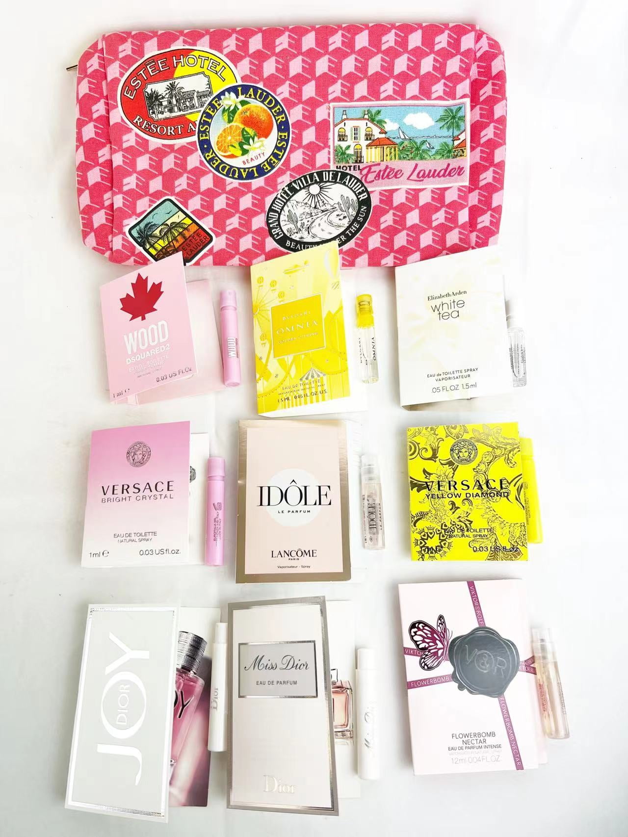 9pcs Set of Women Perfume Spray Vials , Travel Size bundle with A ...