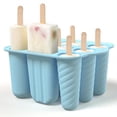 9pcs Silicone Popsicle Molds - Easy-Release Ice Pop Maker for Homemade ...