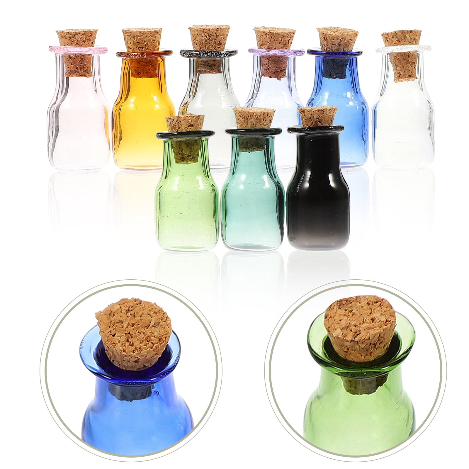 Moluckfu Mini Glass Jars Assorted Color For Diy Projects - Walmart.com