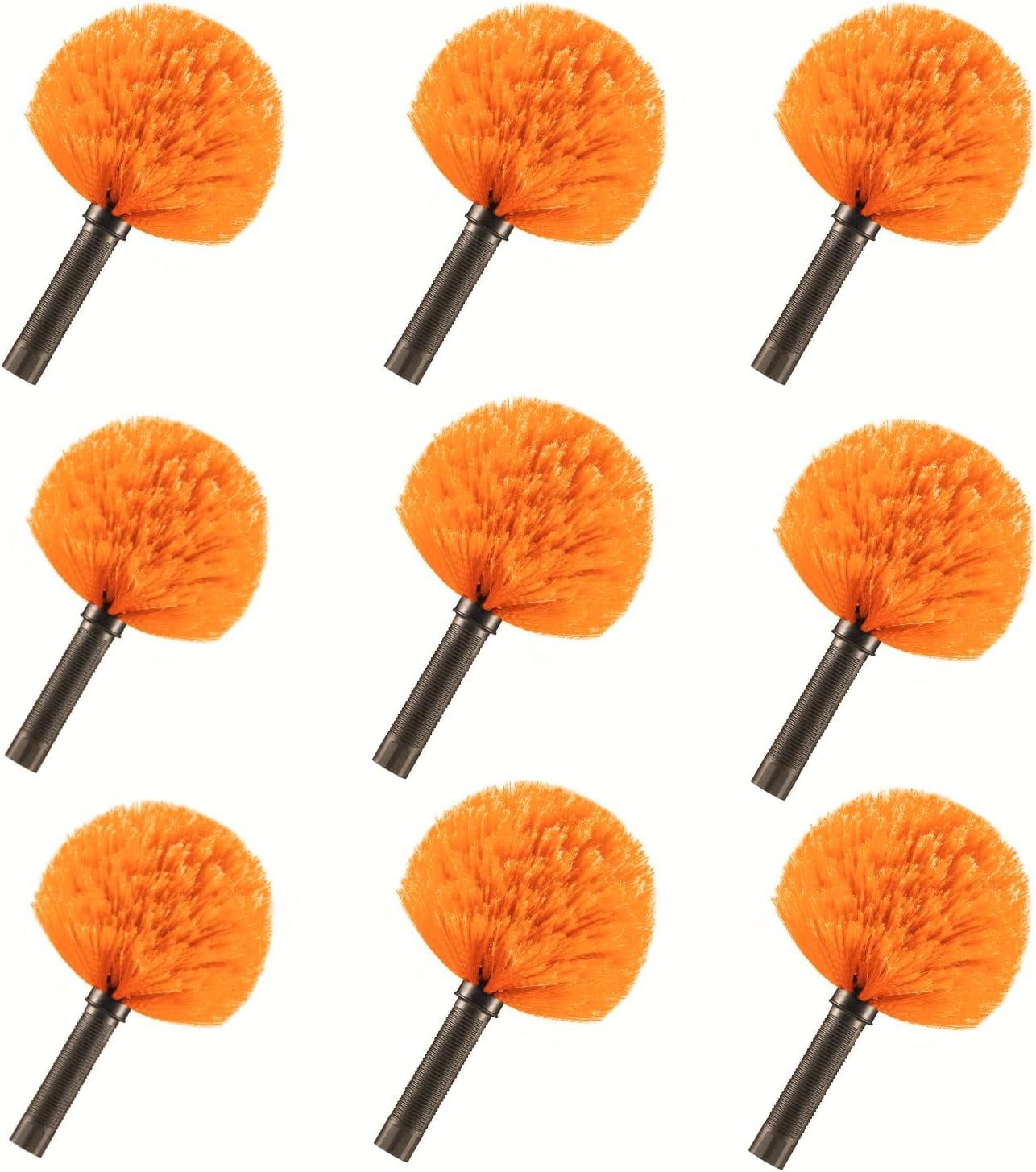 9pcs Twist-on Webster Cobweb Duster Head Brush | Spider Web Remover ...