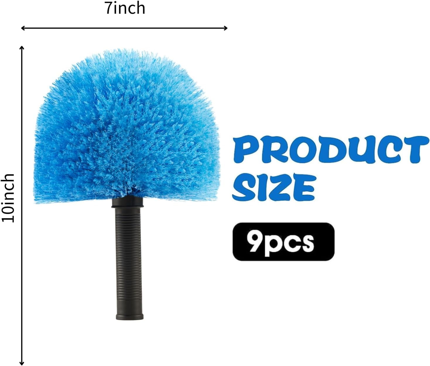 9pcs Twist-on Webster Cobweb Duster Head Brush | Spider Web Remover ...