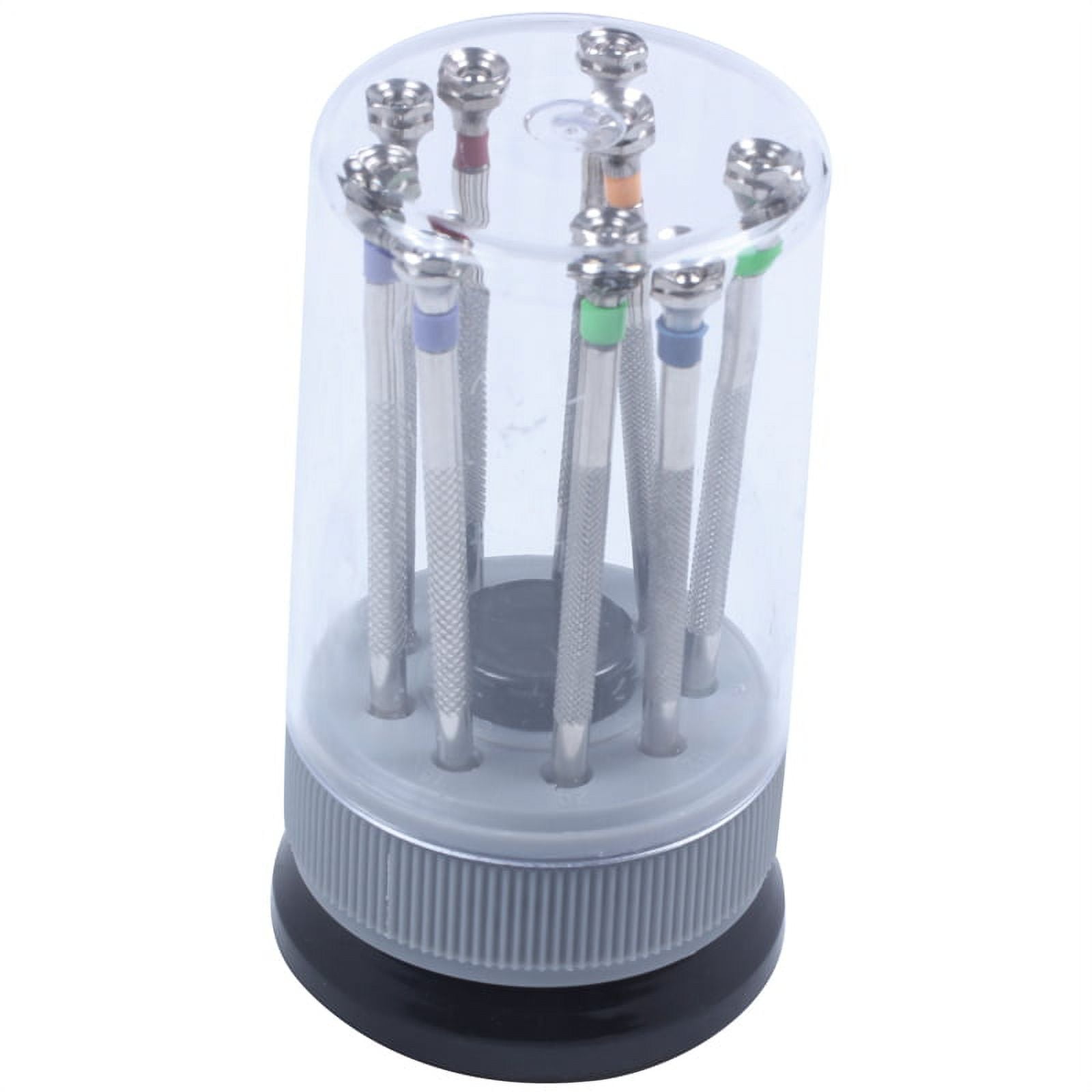 9pcs Watch Screwdriver Screw Driver Kit Repair Tools-silver - Walmart.com