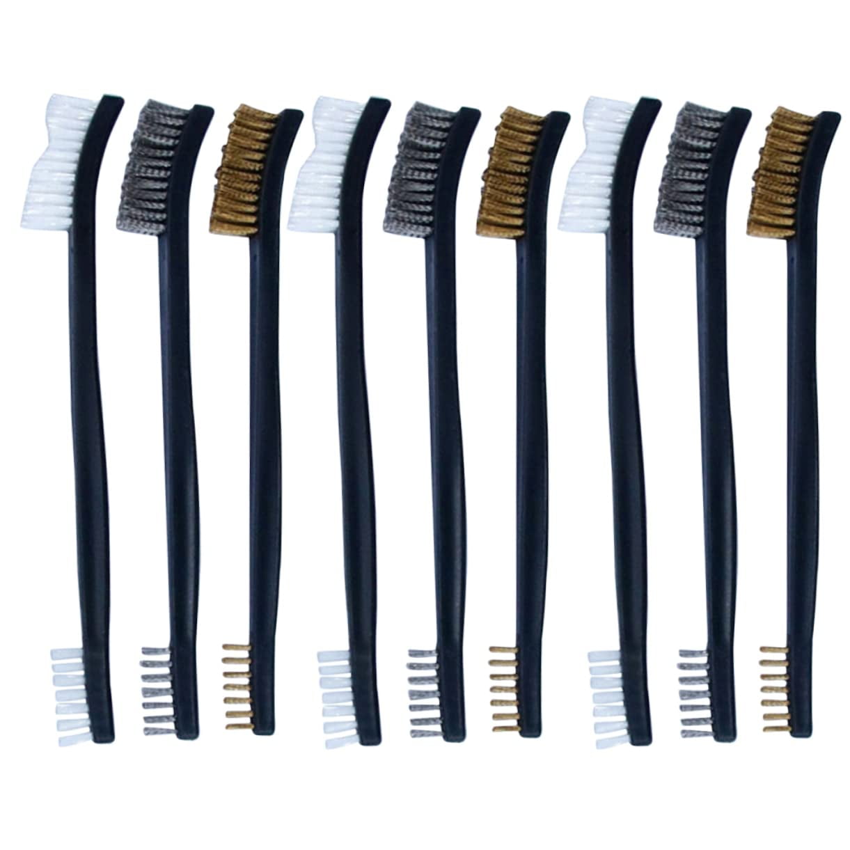 9pcs Wire Brush Set Car Groove Brush Motor Door Window Brush Wire ...