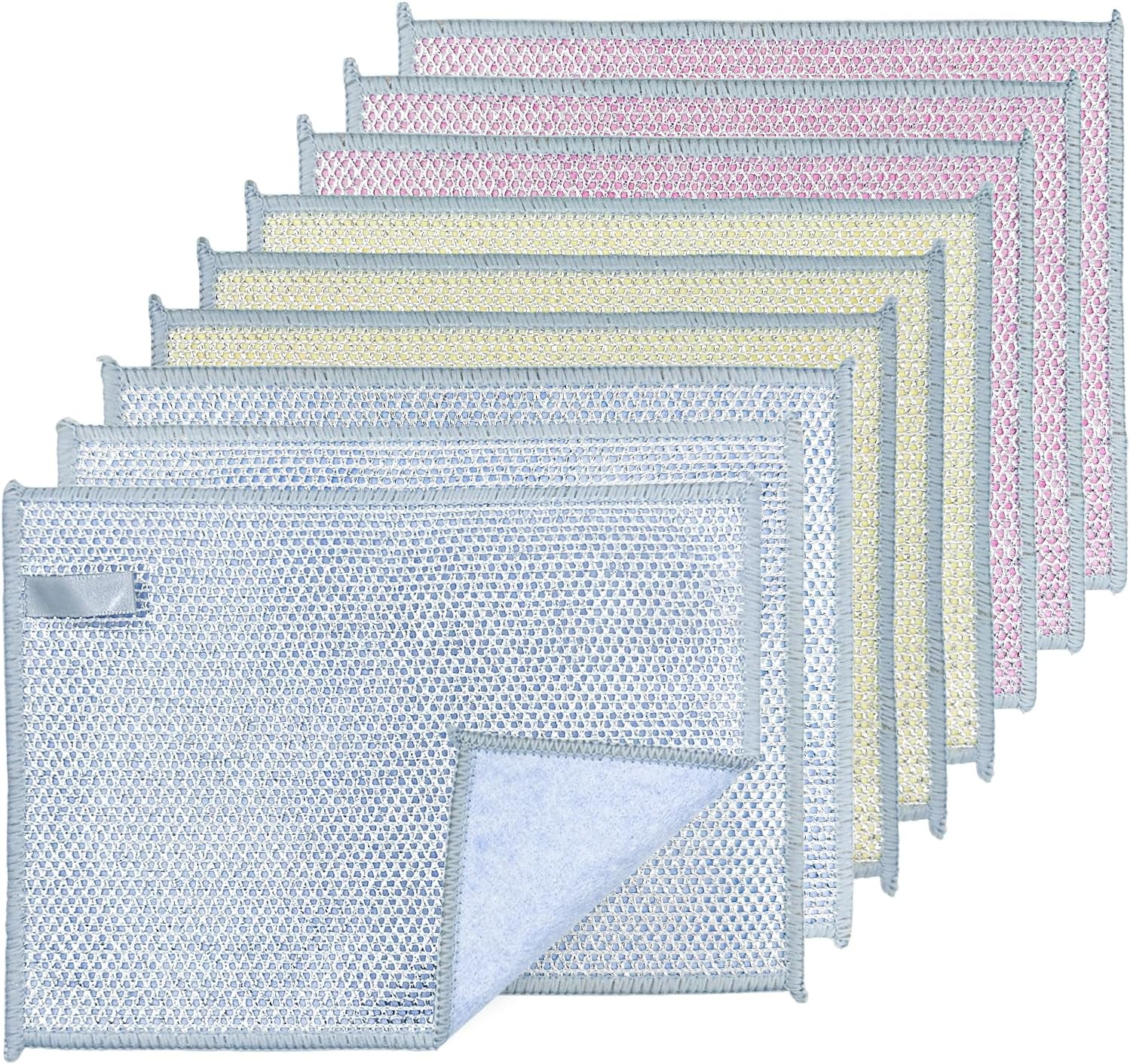 9pcs Wire Dishcloth, Multipurpose Wire Dishwashing Rags Cleaning Rags ...