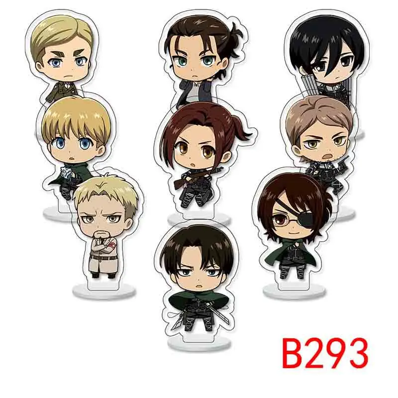 9pcs/lot Anime Attack on Titan Eren Mikasa Armin Levi Jujutsu Kaisen ...