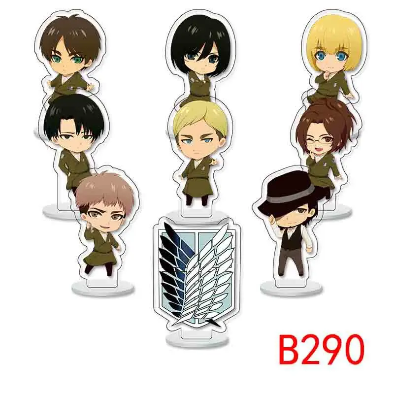 9pcs/lot Anime Attack on Titan Eren Mikasa Armin Levi Jujutsu Kaisen ...