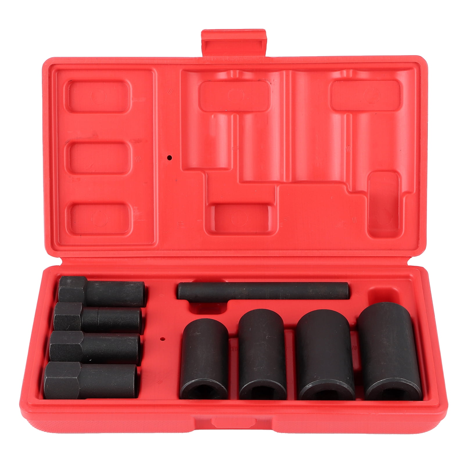 9pcs/set 1/2in Screw Nut Remover Socket Wrench Sliding Wire Sleeve Car ...
