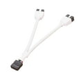 9pin USB Header to Dual USB2.0 9pin Splitter Cable with Shielded Design ...