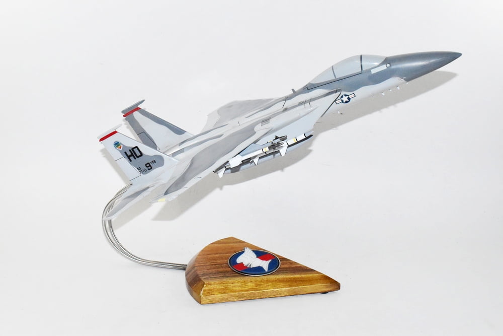 9th Attack Squadron F-15A Model, (17"), Mahogany, Fighter - Walmart.com