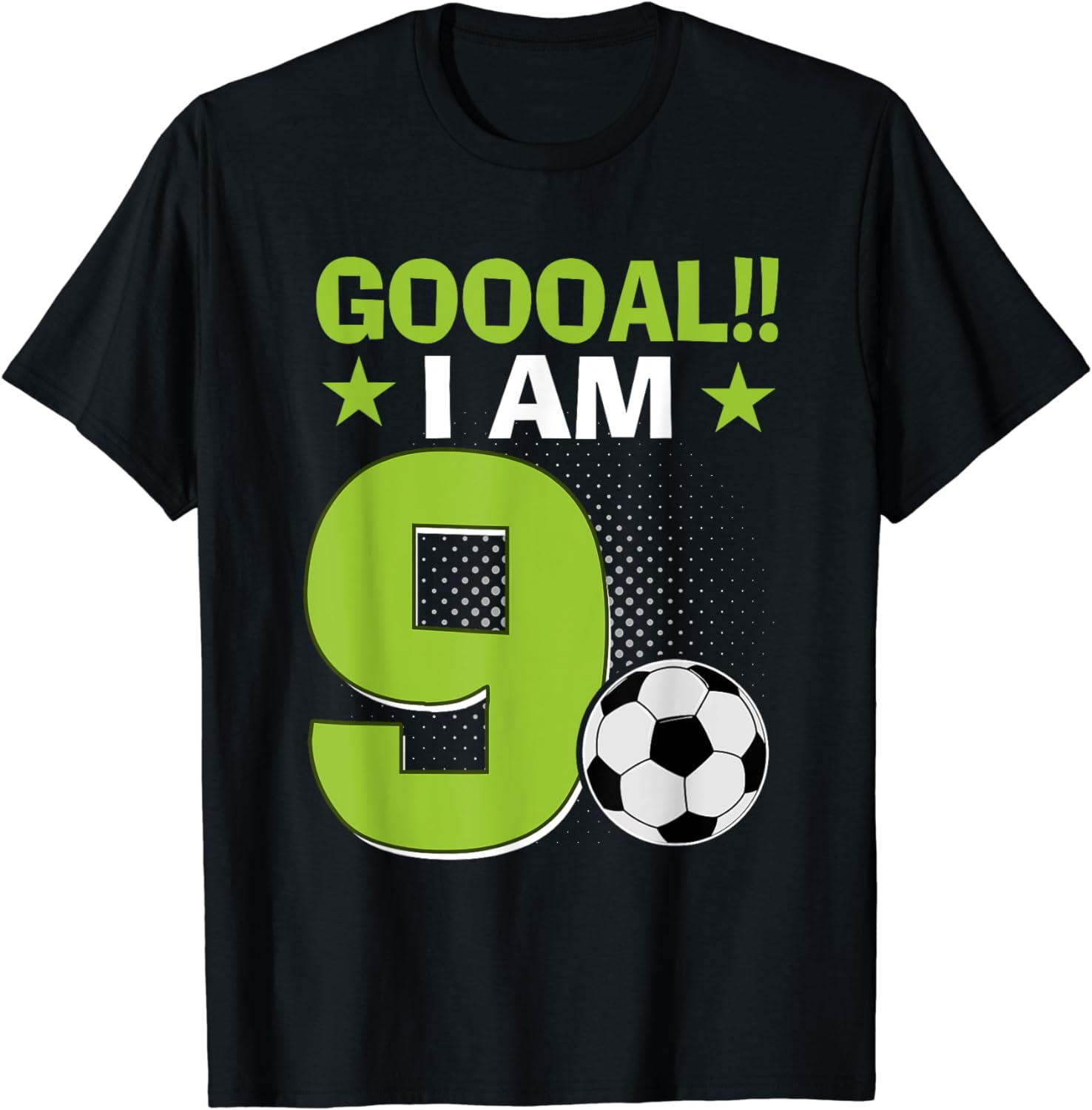 9th Birthday Boy Soccer Football Goal 9 Years Old T-Shirt - Walmart.com