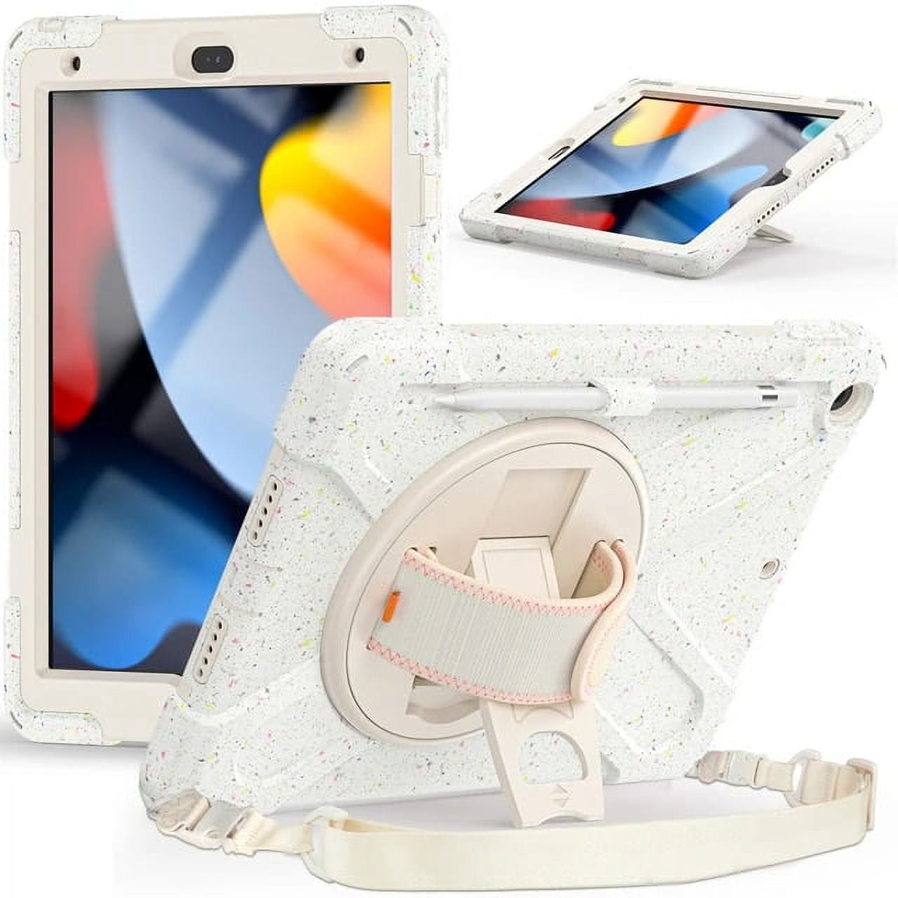 9th Generation Case with Pencil Holder Kickstand Hand Shoulder Strap ...