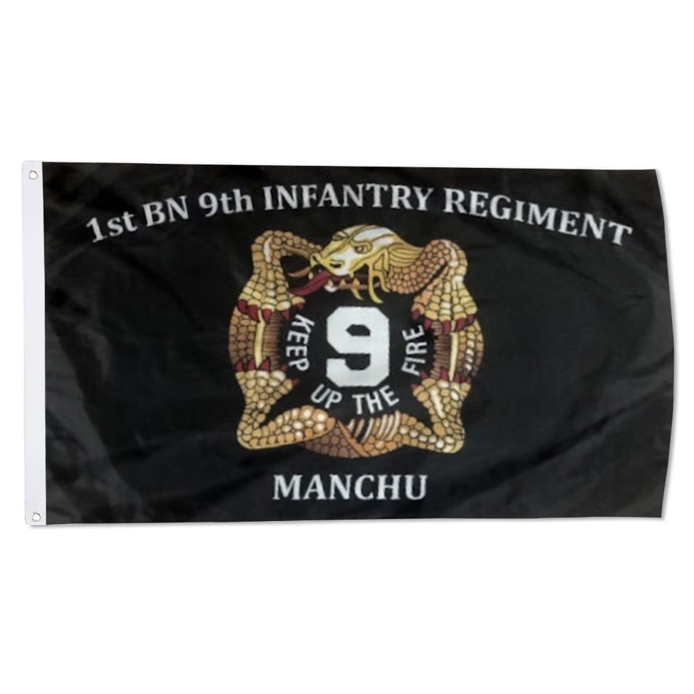 9th IN. Flags 1st bn 9th infantry regiment Manchu Keep Up The Fire flag ...
