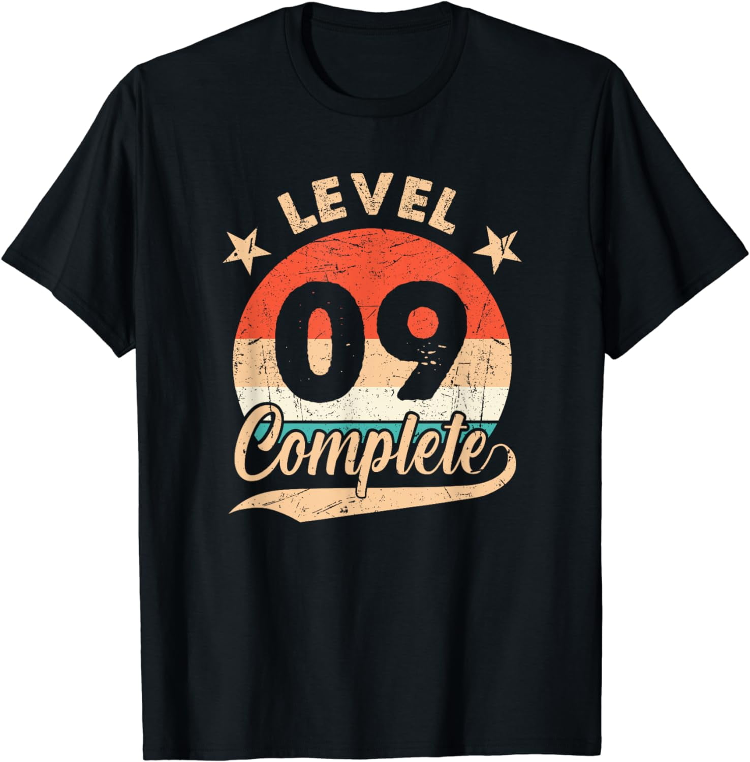 9th Wedding Anniversary For Him Her Funny Level 9 Complete T-Shirt ...