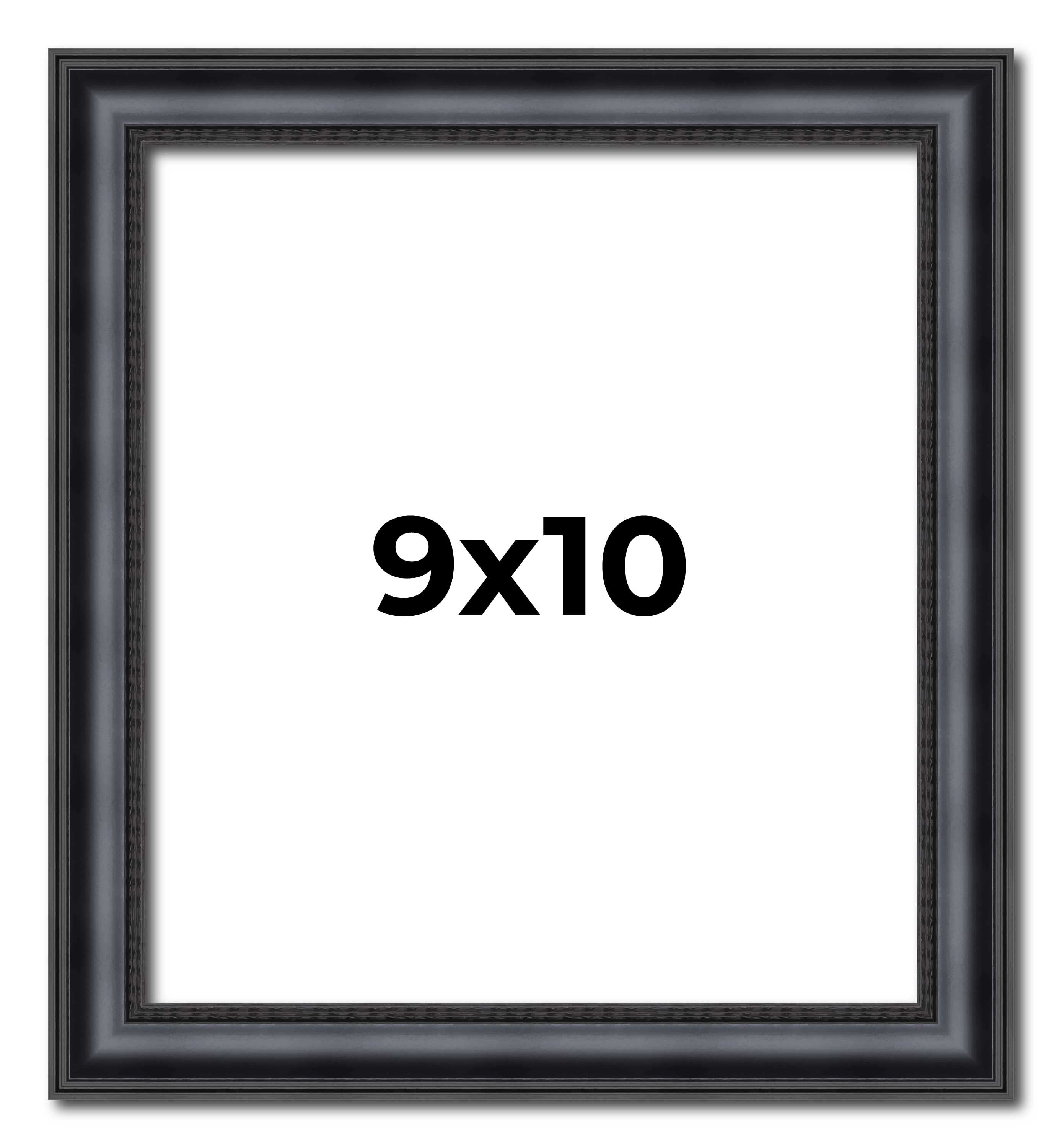 9x10 Frame Black Real Wood Picture Frame Width 1.25 inches | Interior ...