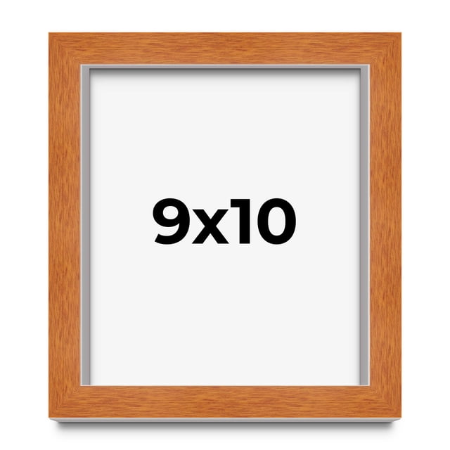 9x10 Shadow Box Frame Brown | 0.875 Inches Deep Real Wood Contemporary ...