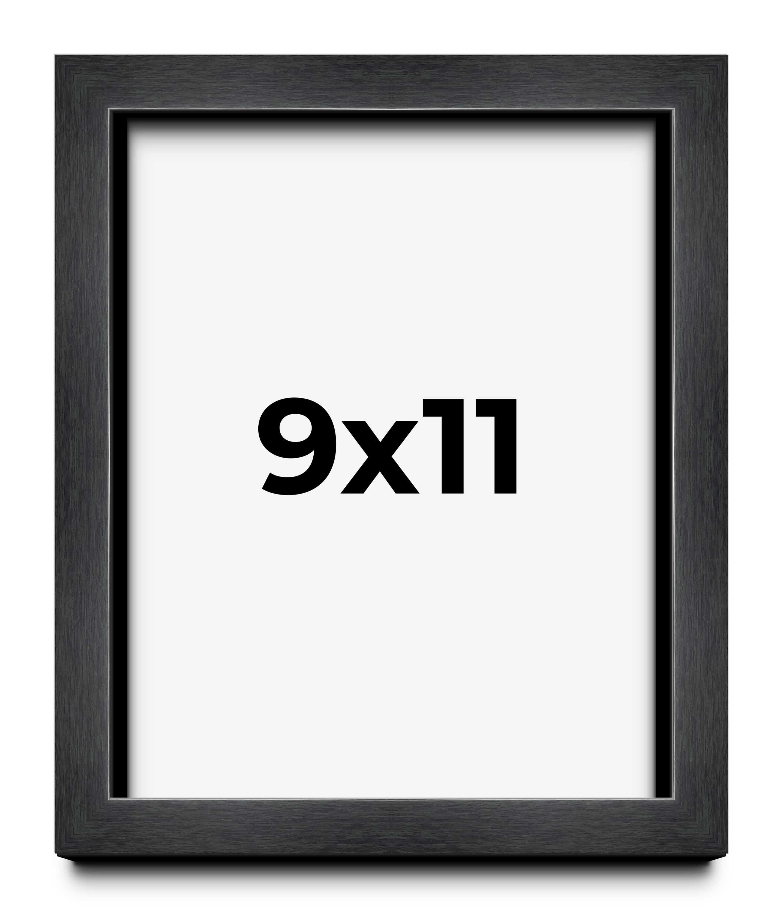 9x11 Black Shadowbox Frame - Interior Size 9x11 by 1 Inches - Made to ...
