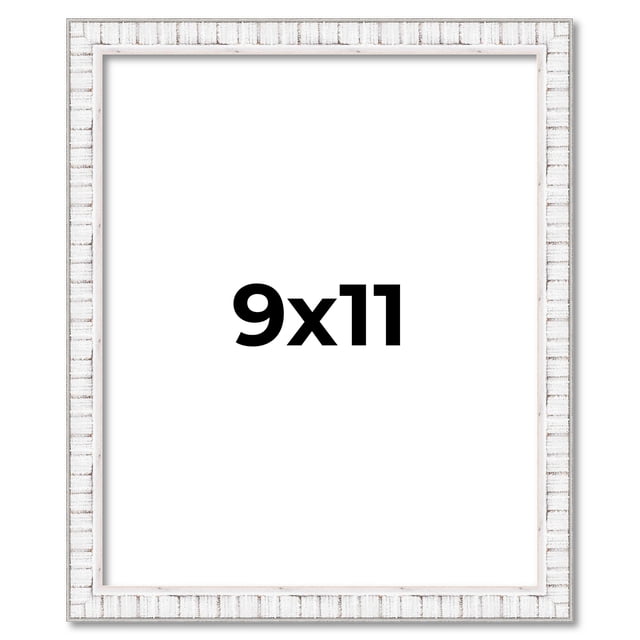 9x11 Frame White Real Wood Picture Frame Width 0.75 inches | Interior ...