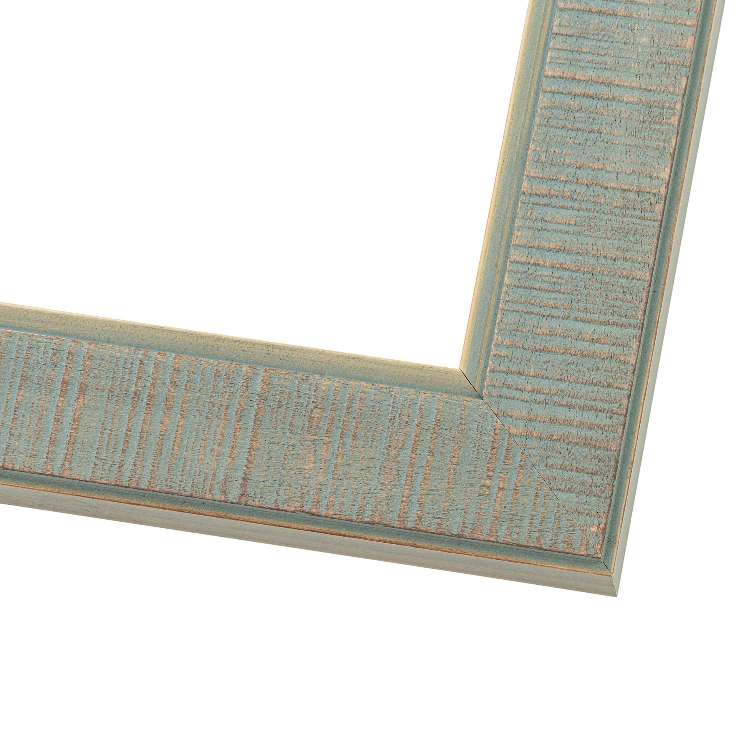 9x11 Sculpted Blue Picture Frame - UV Acrylic, Foam Board Backing ...