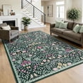 9x12 Area Rugs for Living Room, Floral Washable Rug Vintage Large Soft ...